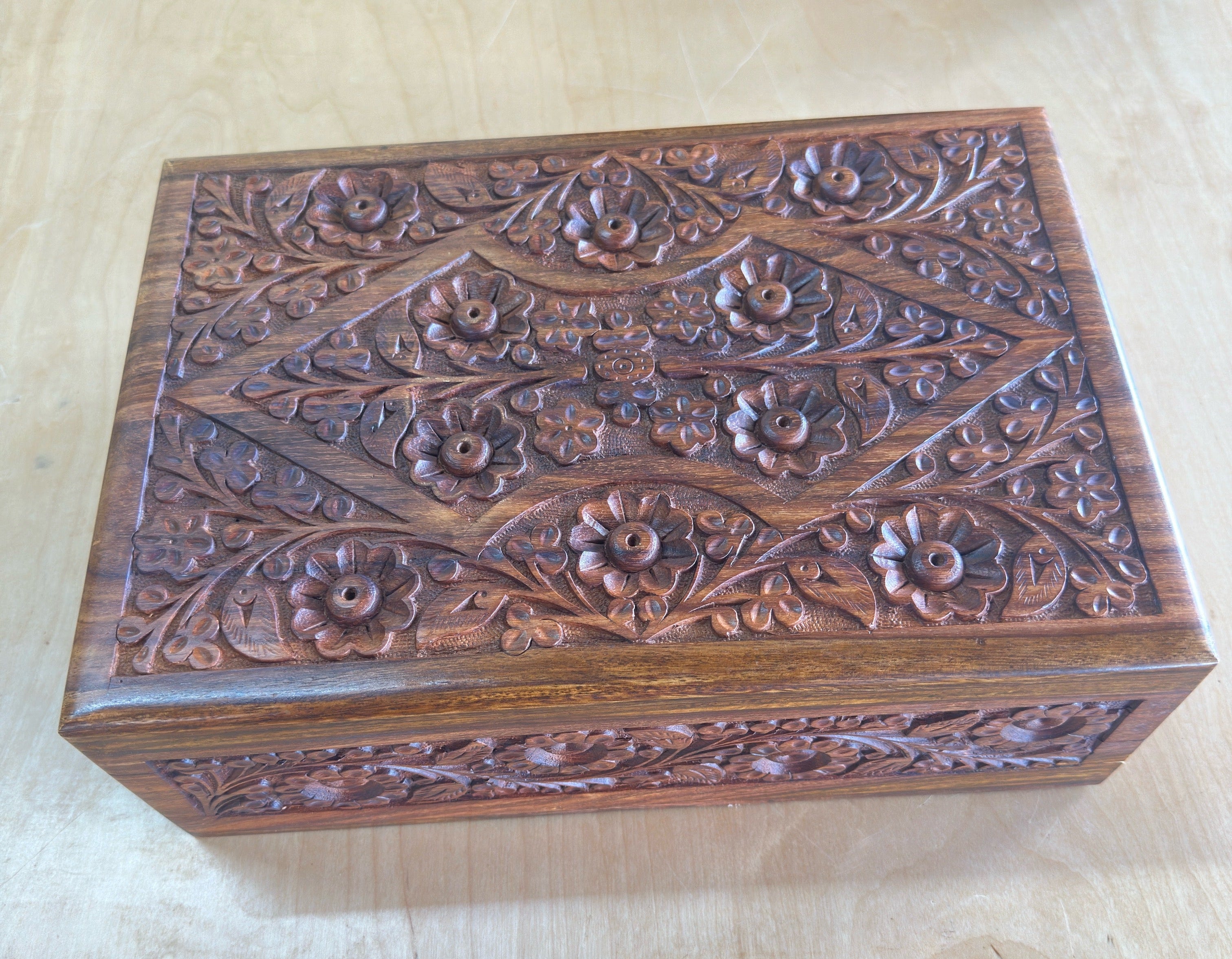 Jumbo secret lock box( 13" X 9" X 4.5") – Amazingwoodbasket